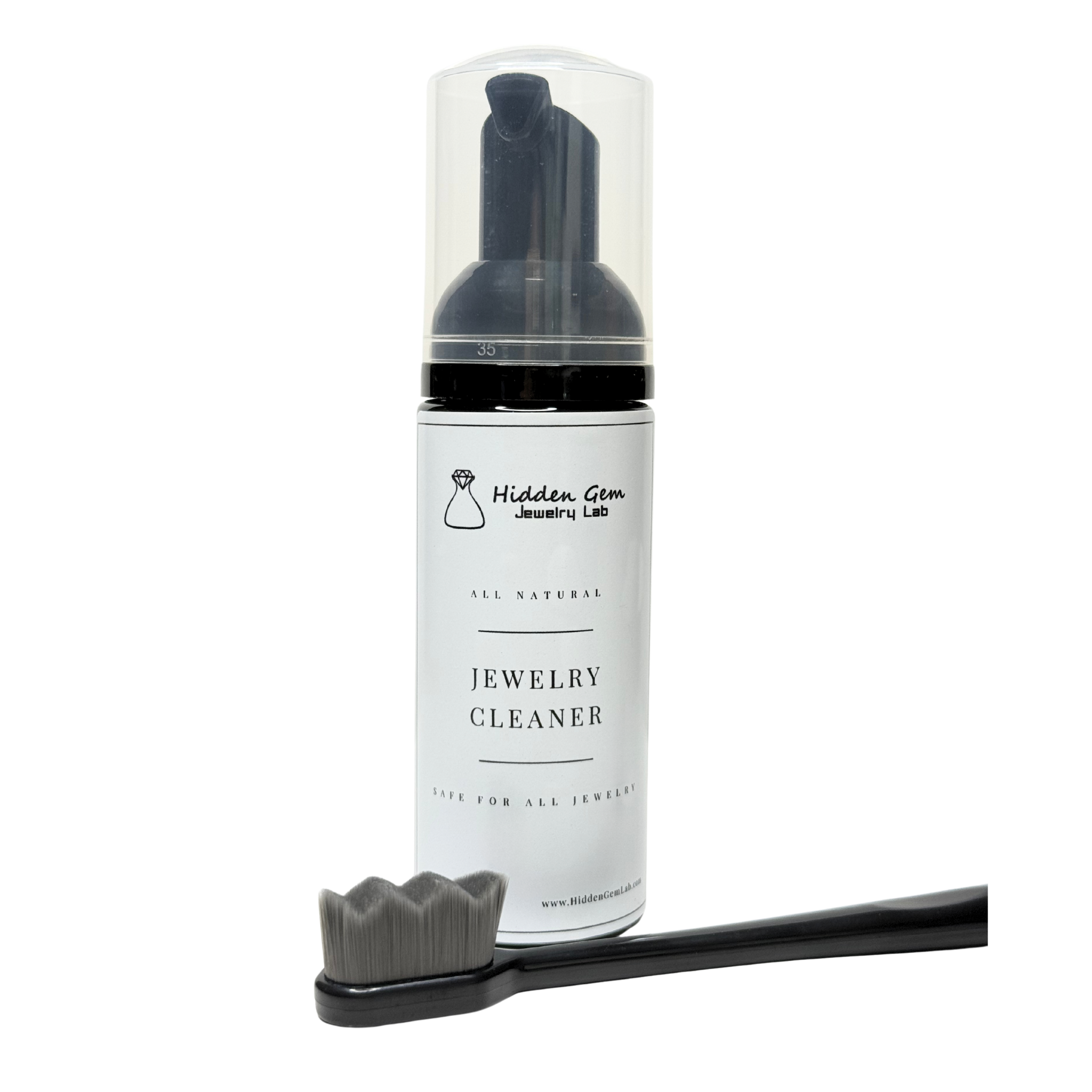 Organic Jewelry Cleaner and Brush Set – Hidden Gem Jewelry Lab